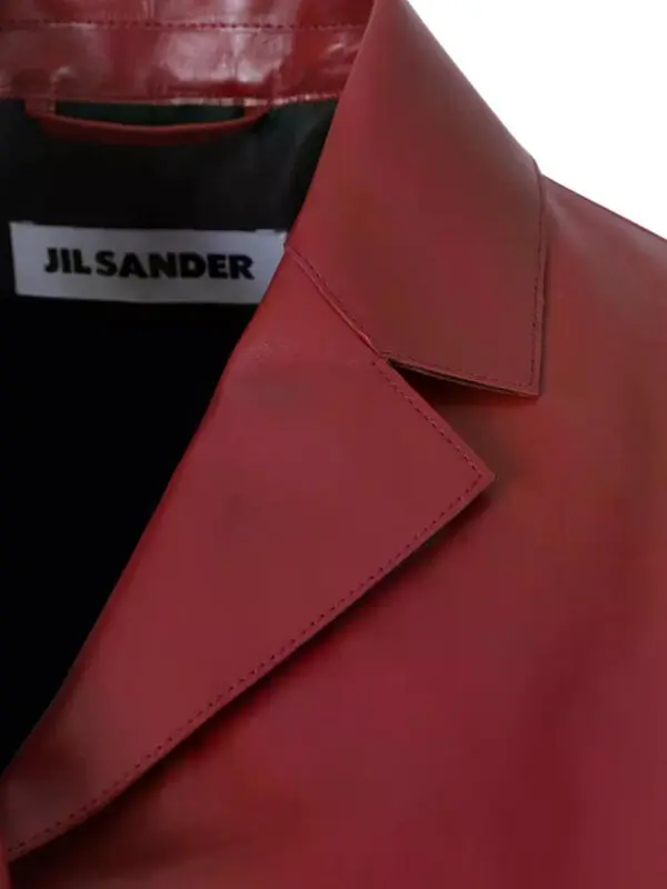 JIL SANDER Leather Deconstructed Jacket