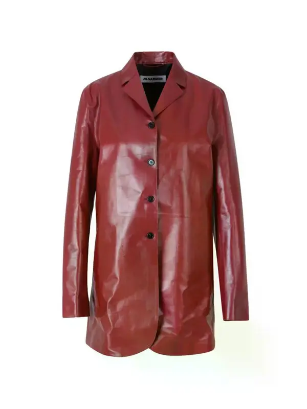 JIL SANDER Leather Deconstructed Jacket