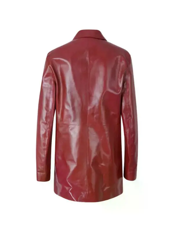 JIL SANDER Leather Deconstructed Jacket
