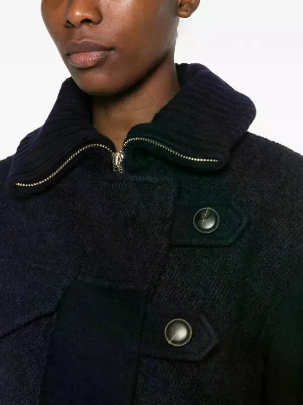 Ba&sh Dora Button-up Panelled Cropped Jacket