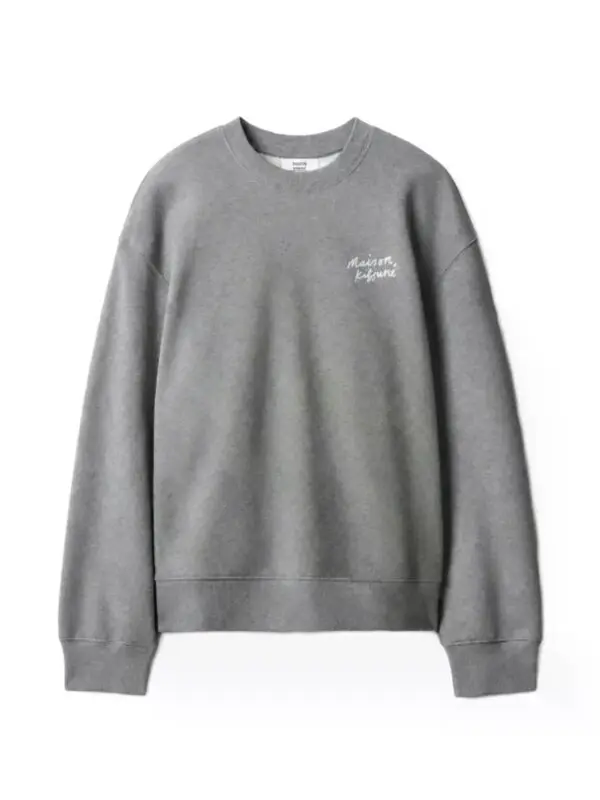 Maison Kitsuné Handwriting-embroidered Sweatshirt
