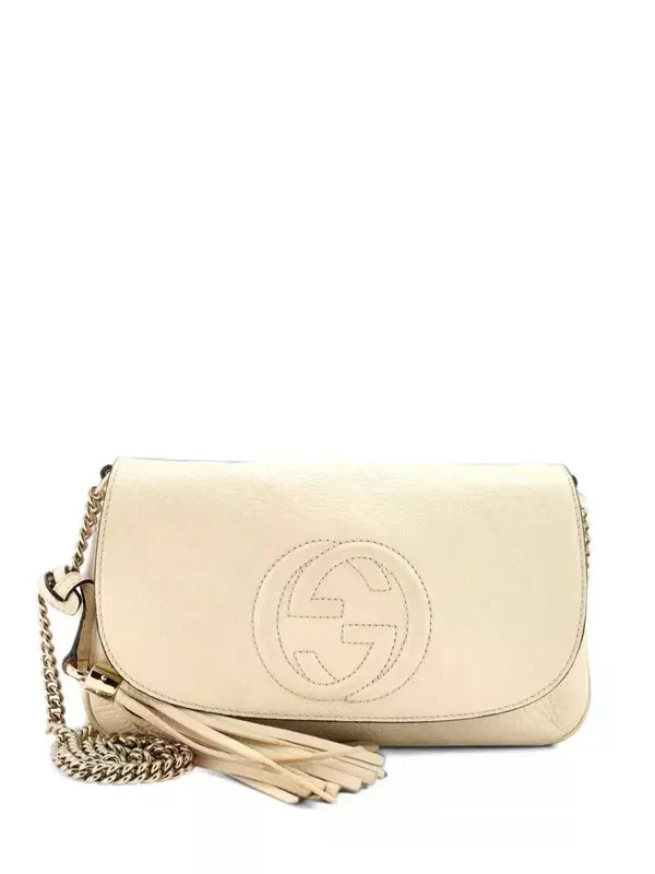 Gucci Soho Chain Leather Medium Crossbody Bag - Neutrals