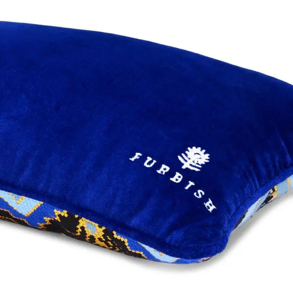 FURBISH Champagne Wishes Needlepoint Decorative Pillow, 15 X 9