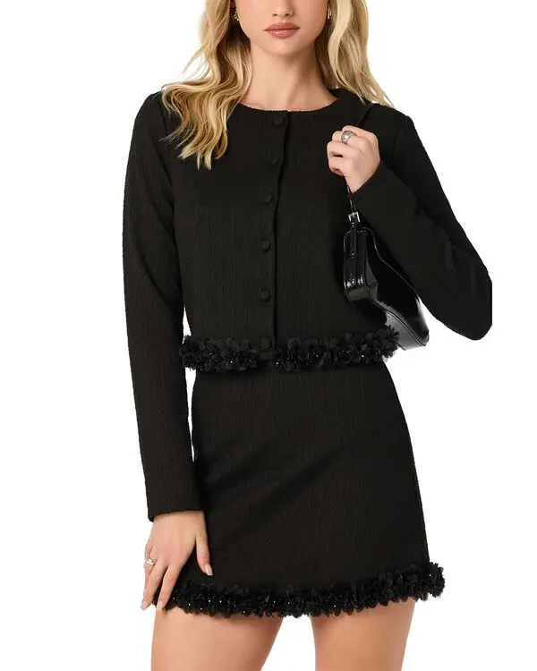 Astr The Label Claire 3d Trim Jacket