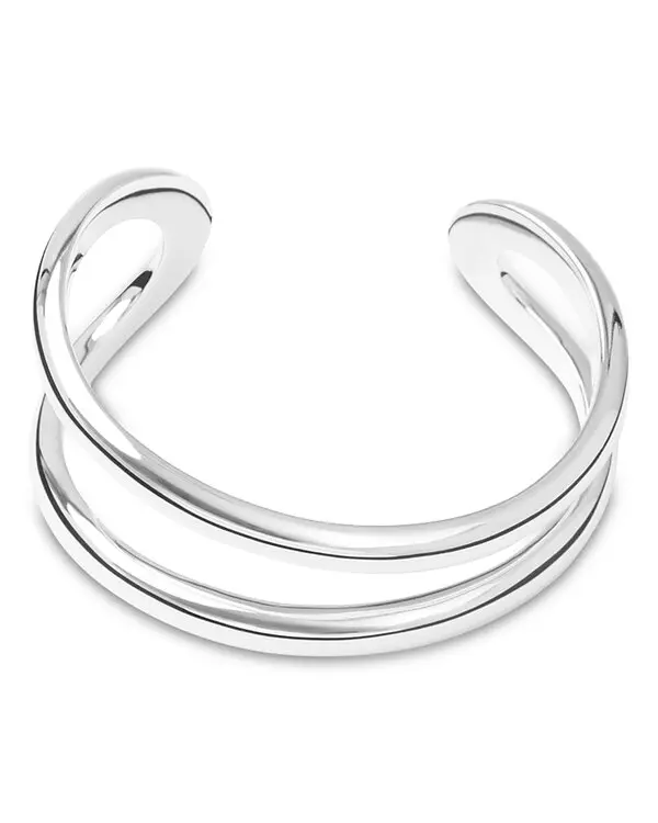 LIÉ STUDIO Maggie Openwork Cuff Bracelet - Silver