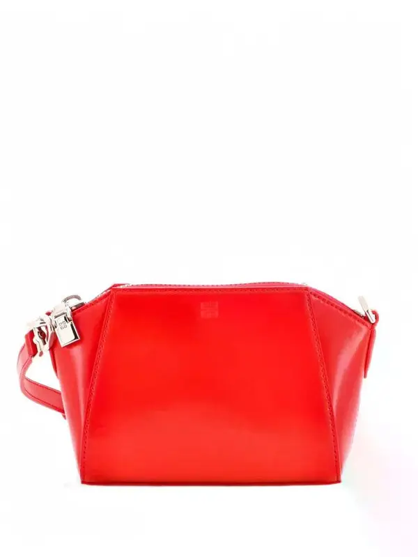 Givenchy Antigona Leather Nano Crossbody Bag - Red