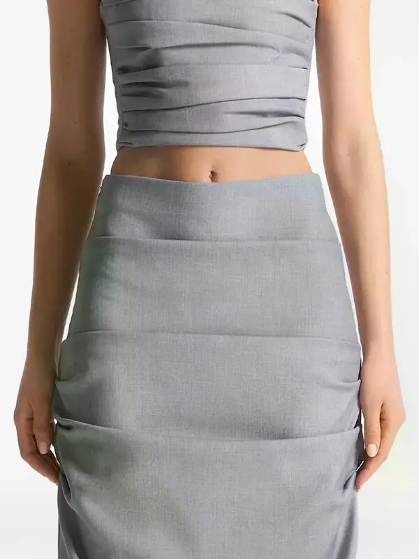 Manière De Voir Pleated Bandeau Tailored Corset Top