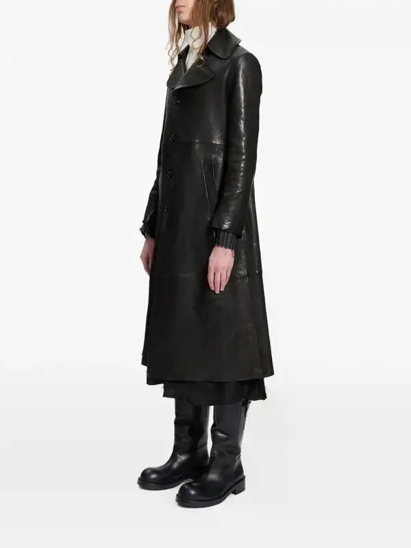 ANN DEMEULEMEESTER Lionel Leather Coat