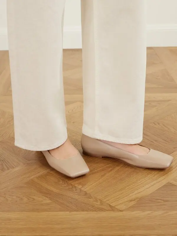 GIANVITO ROSSI Leather Ballet Flats