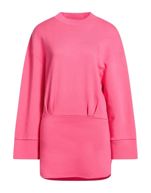 Attico Mini Dress Coral Size Cotton, Elastane