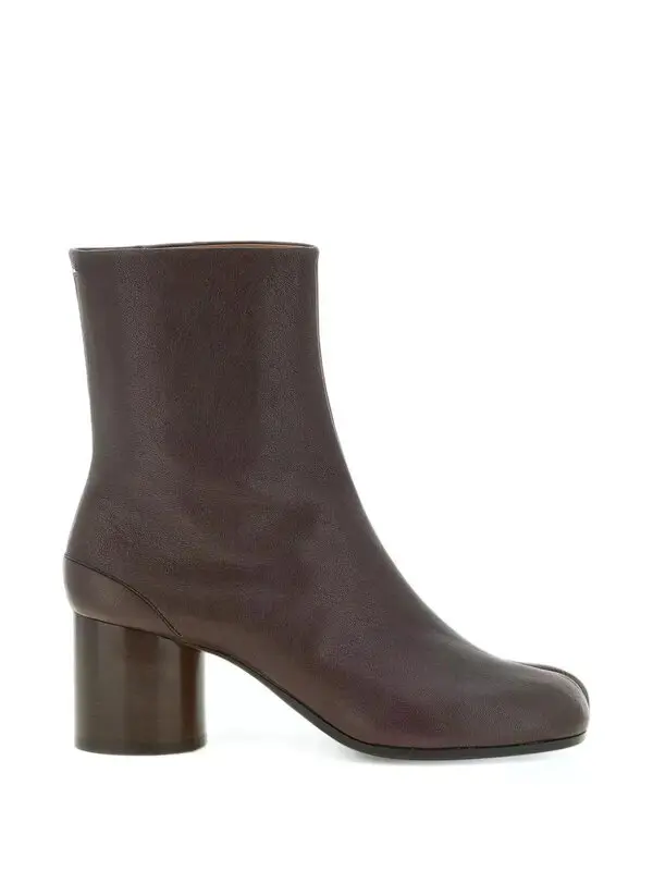 MAISON MARGIELA Tabi Leather Ankle Boots - Brown