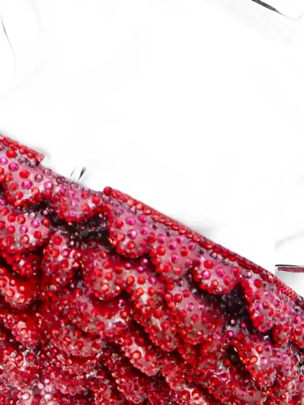 Judith Leiber Peony Flame Crystal-embellished Clutch Bag