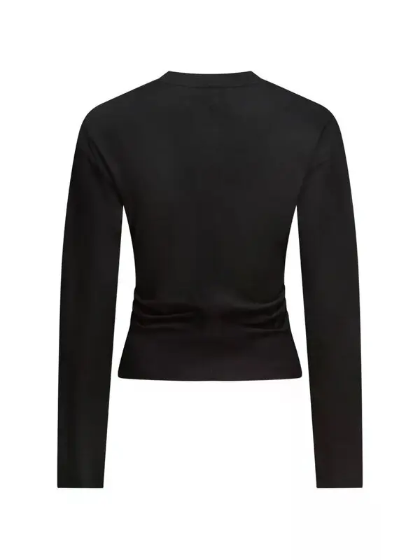 Karl Lagerfeld Gathered Long-sleeve T-shirt