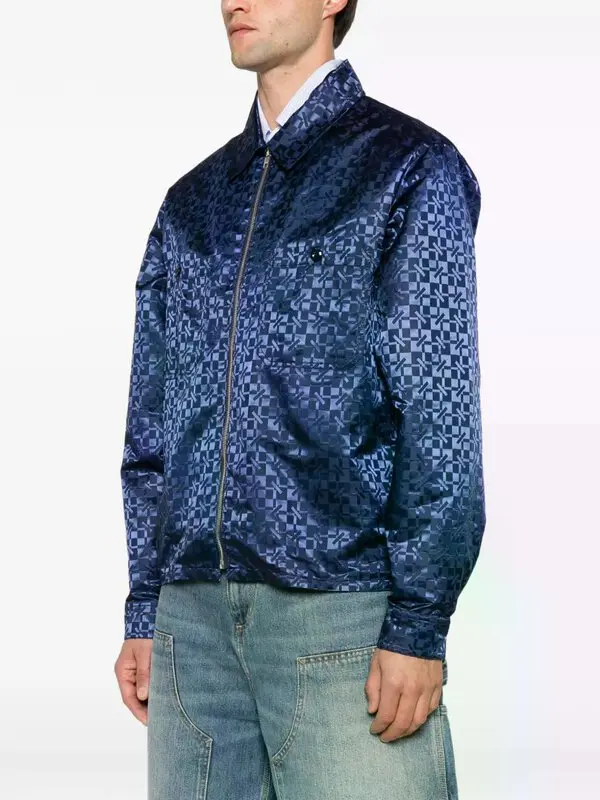 Kenzo Jacquard Zip-up Shirt