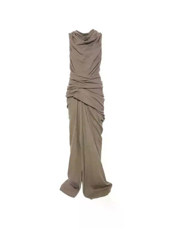 Rick Owens Draped Asymmetric Dress - Grey