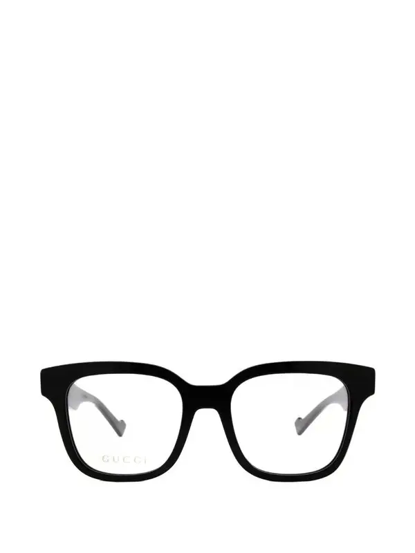 Gucci Double G Square-frame Glasses - Black