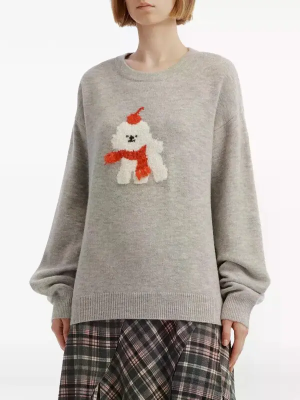 B+AB Graphic-patch Sweater