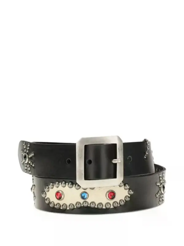 HTC LOS ANGELES American Stud-embellished Leather Belt