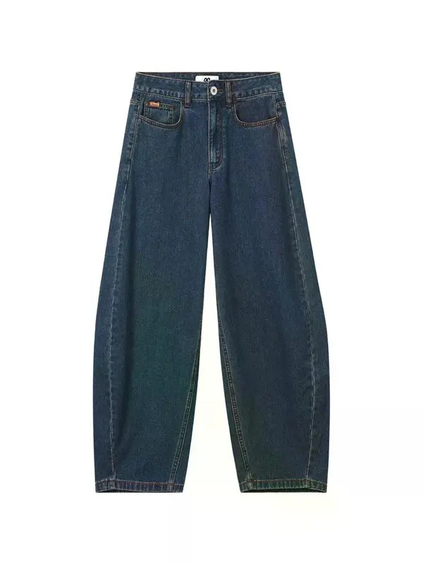 CHOCOOLATE Logo-patch Palazzo Jeans - Blue