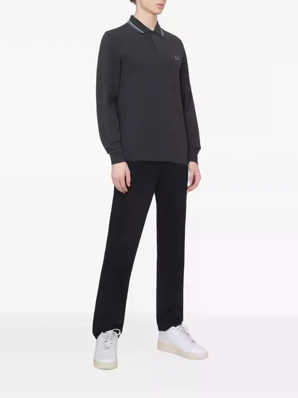 Fred Perry Twin Tipped Long-sleeve Polo Shirt