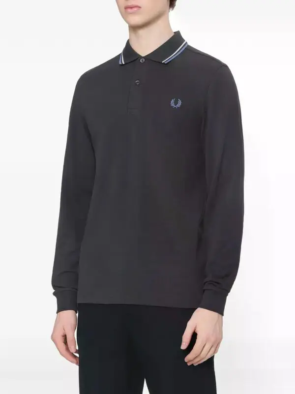Fred Perry Twin Tipped Long-sleeve Polo Shirt