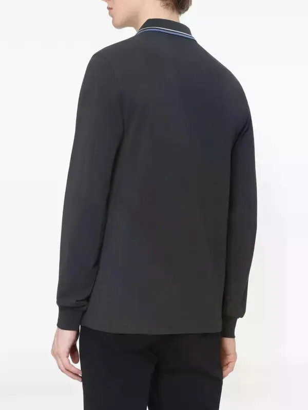 Fred Perry Twin Tipped Long-sleeve Polo Shirt