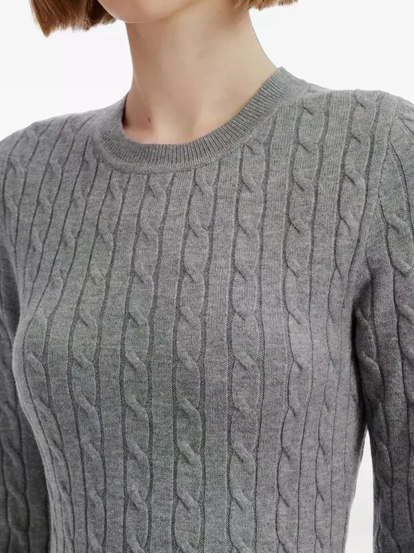 B+AB Cable-knit Pleated Dress