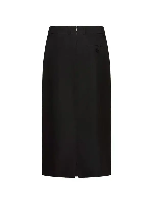 Karl Lagerfeld Button-embellished Wrap Skirt