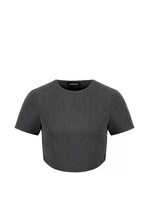 Manière De Voir Curved-hem Backless Top With Tie