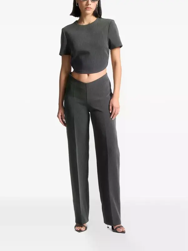 Manière De Voir Curved-hem Backless Top With Tie