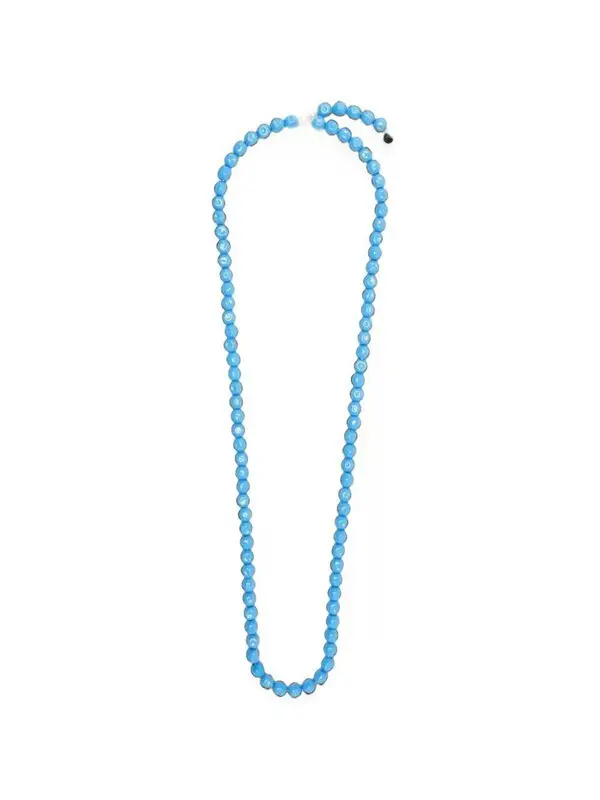 JIL SANDER Ancestor Moon Beaded Necklace - Blue