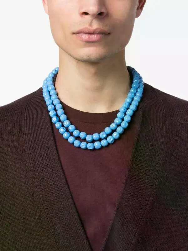 JIL SANDER Ancestor Moon Beaded Necklace