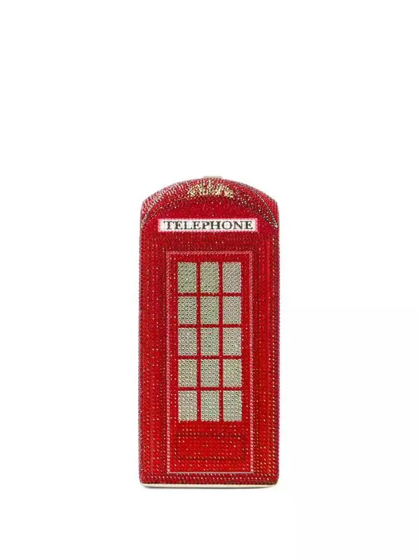 Judith Leiber Dome London Call Crystal-embellished Clutch Bag