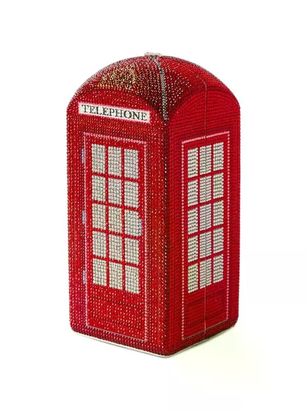 Judith Leiber Dome London Call Crystal-embellished Clutch Bag