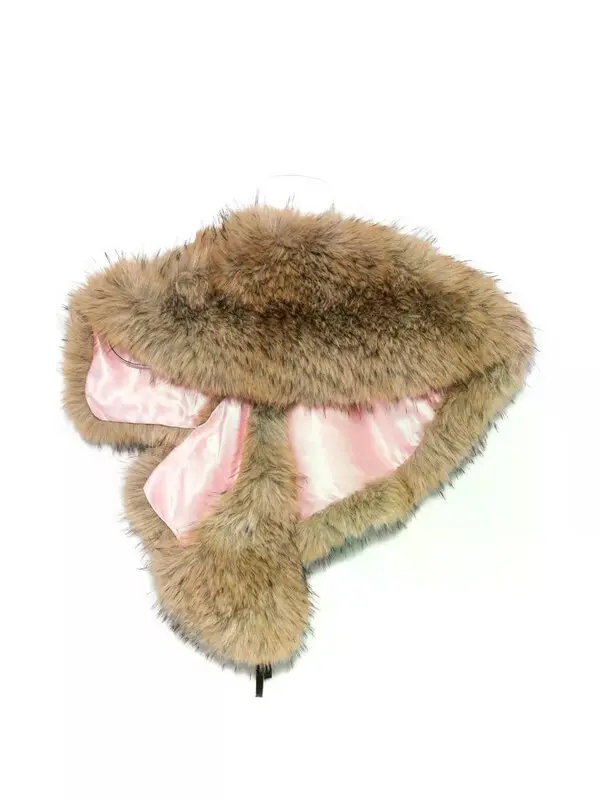 N°21 Faux-fur Scarf - Brown
