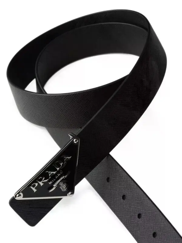 Prada Enameled-metal Belt Buckle