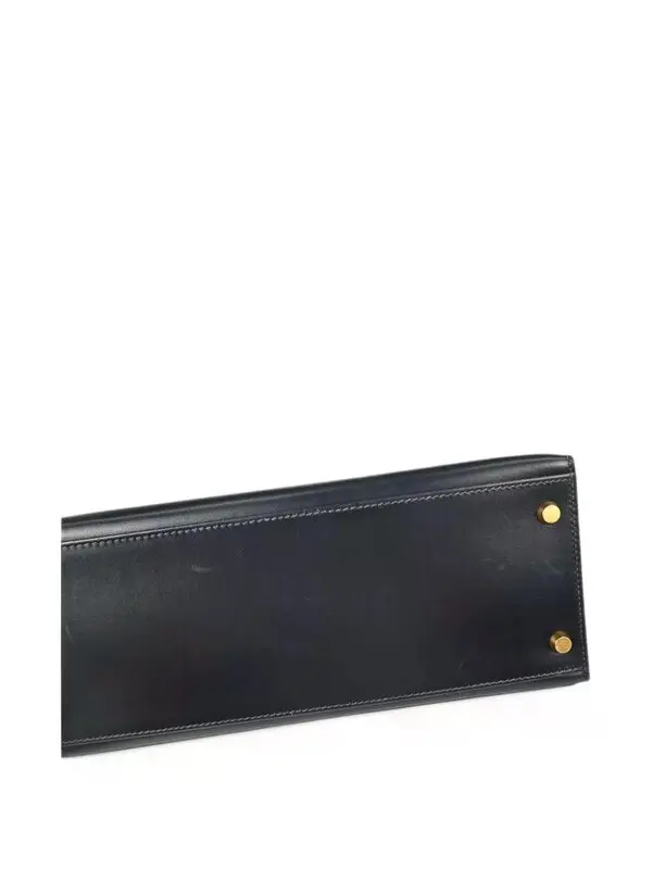 Hermès 2003 Kelly 28 Sellier Tote Bag - Blue