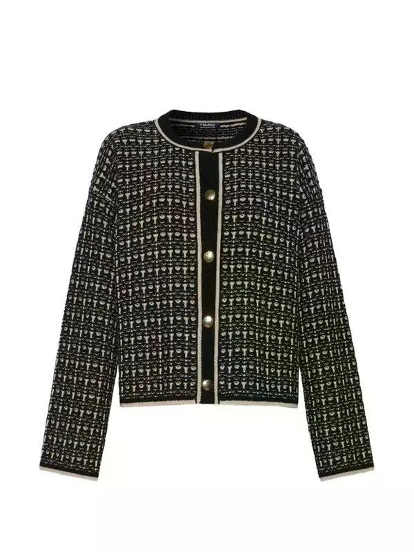 Max Mara Boxy Jacquard-knit Cardigan