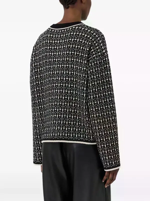 Max Mara Boxy Jacquard-knit Cardigan