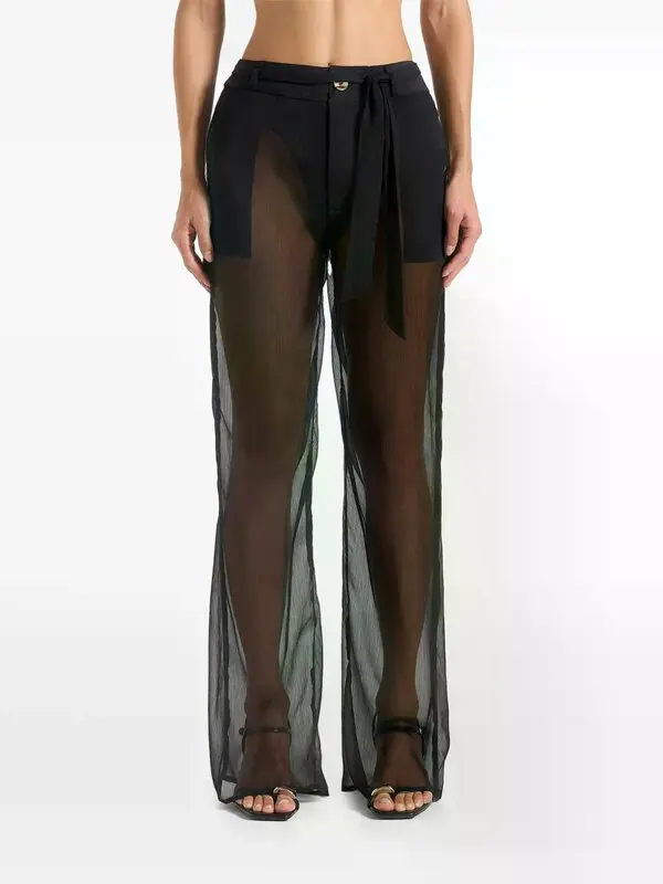 Manière De Voir Sheer Belted Trousers