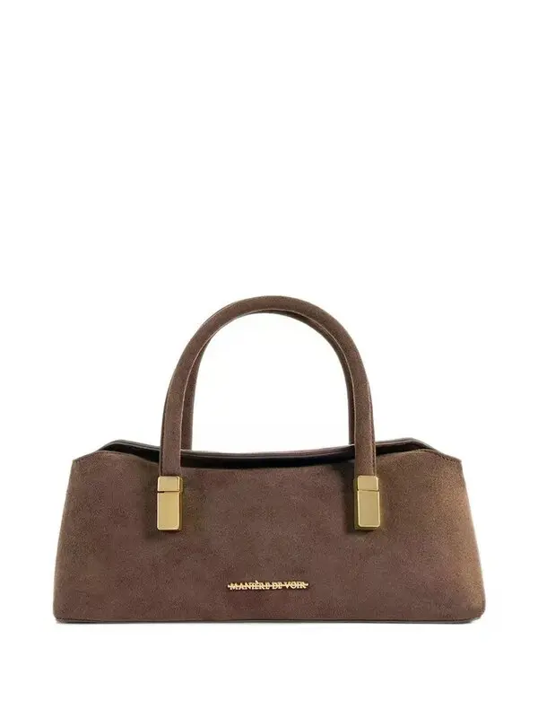 Manière De Voir Annelise In Suede Tote Bag