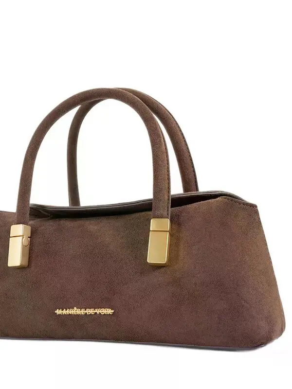Manière De Voir Annelise In Suede Tote Bag