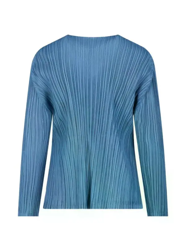 Issey Miyake Mellow Pleats V-neck Top