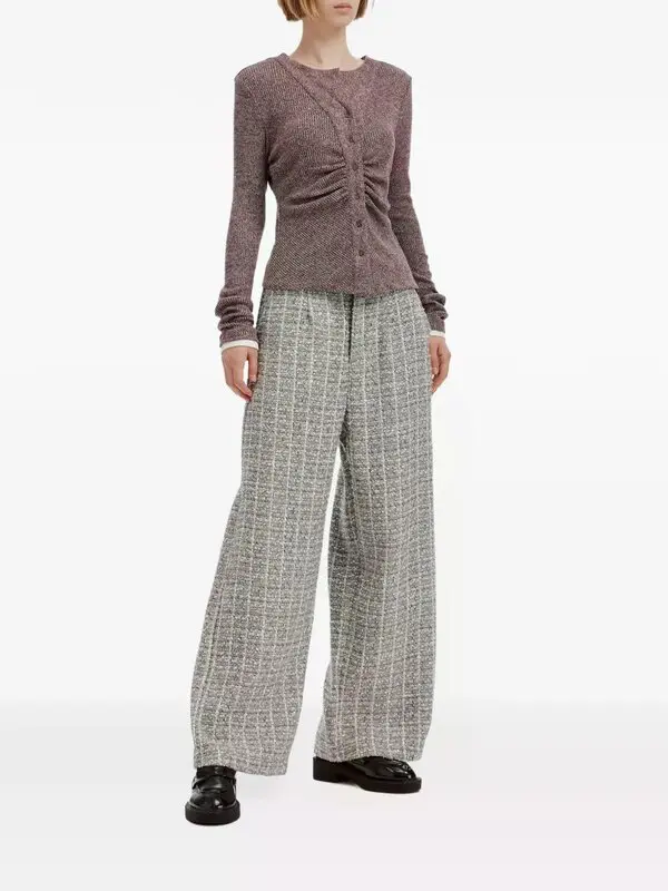 B+AB Tweed-effect Wide-leg Trousers
