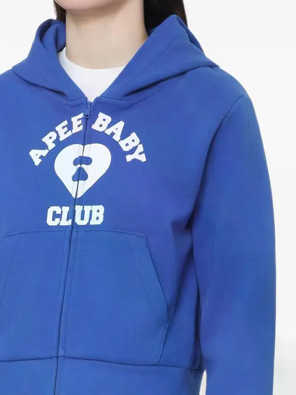 AAPE BY *A BATHING APE Logo-print Zip-up Hoodie