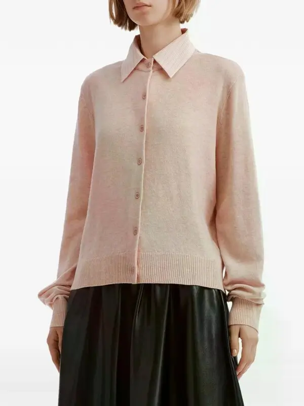 B+AB Contrast-collar Cardigan