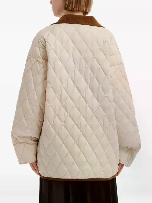 B+AB Quilted Corduroy-collar Jacket