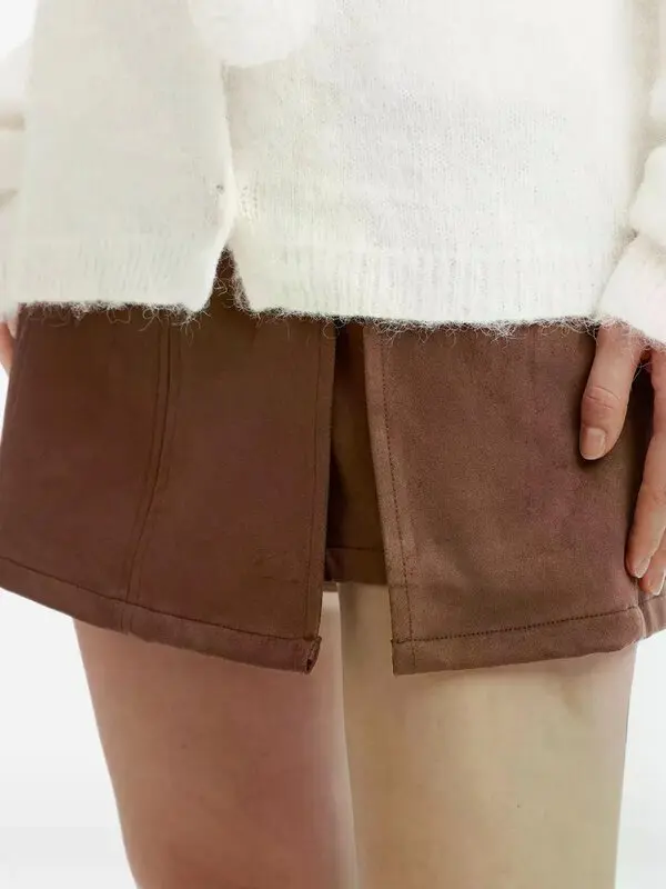B+AB Wrap-style Panelled Mini Skirt