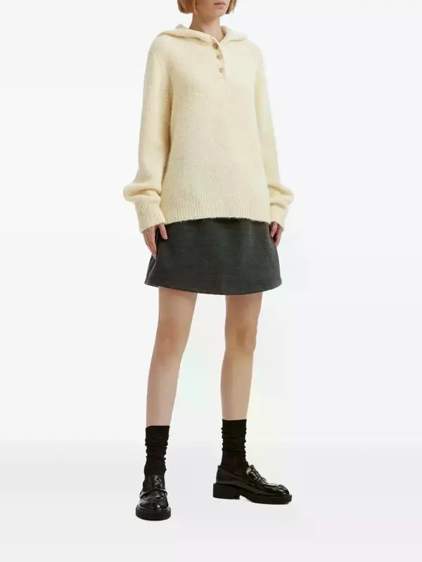 B+AB Button-up Hooded Sweater