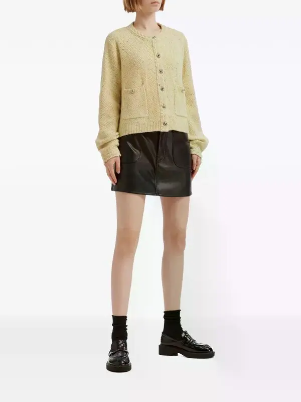 B+AB Sequin-embellished Flecked Cardigan